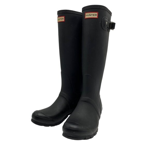 Hunter | Shoes | Hunter Tall Original Rubber Rain Boots Matte Black ...